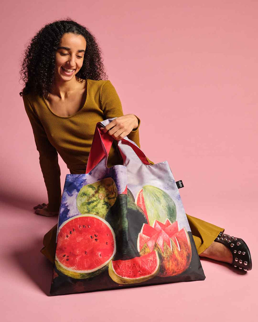Viva la Vida, Watermelons by Frida Kahlo Recycled Bag LOQI