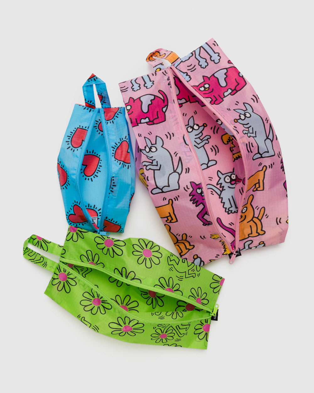BAGGU Keith Haring 3D Zip Set