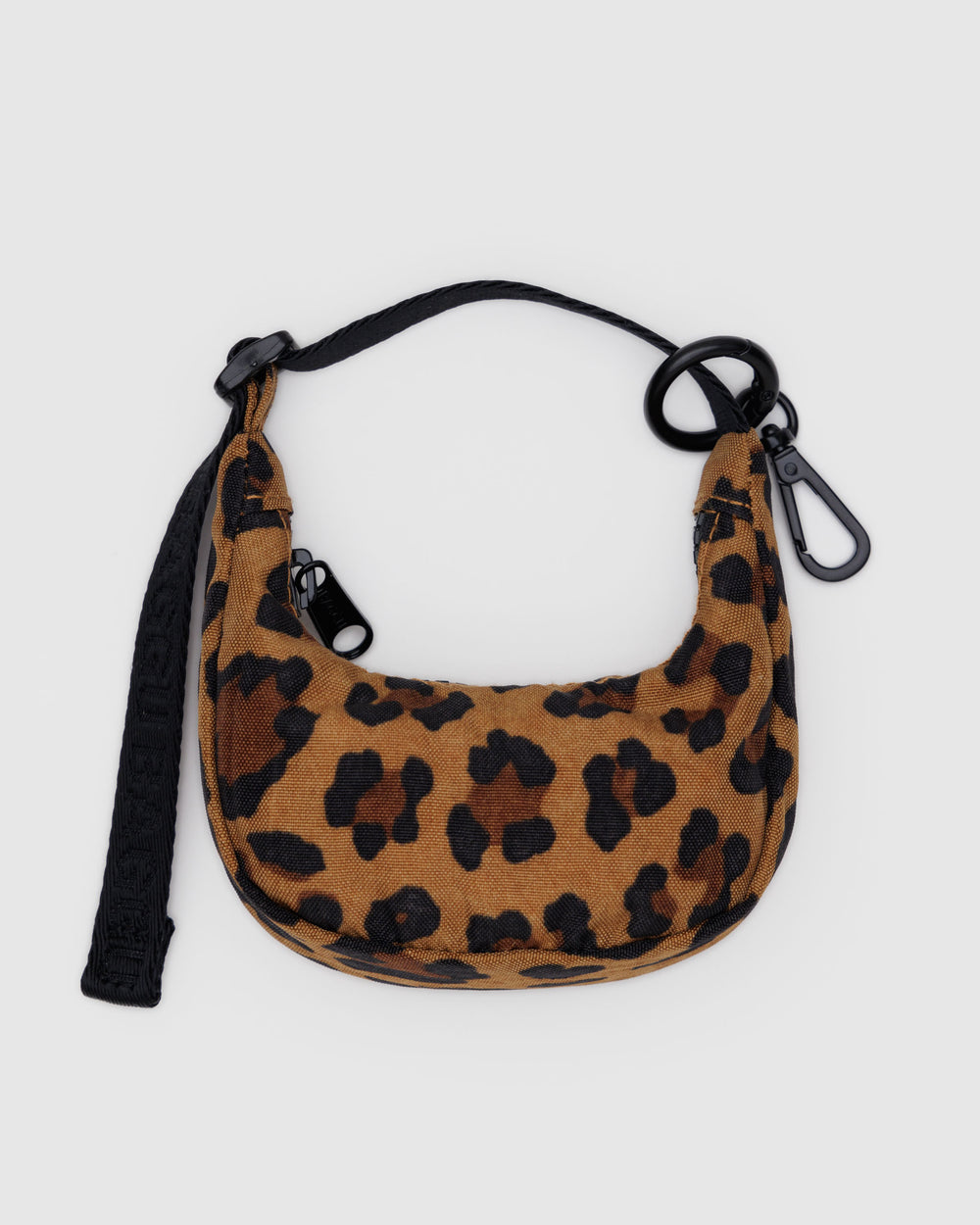 BAGGU Leopard Print Crescent Bag Charm