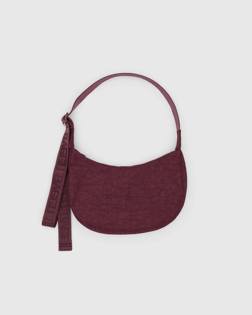 Mahogany small nylon crescent bag