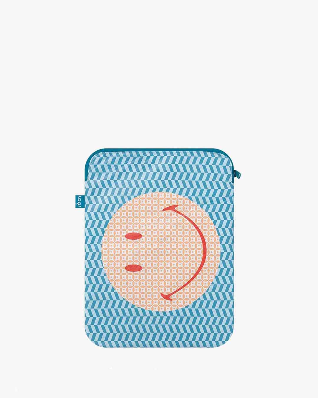 LOQI Geometric SMILEY Laptop Sleeve 26 x 36cm (10.2" × 14.1")